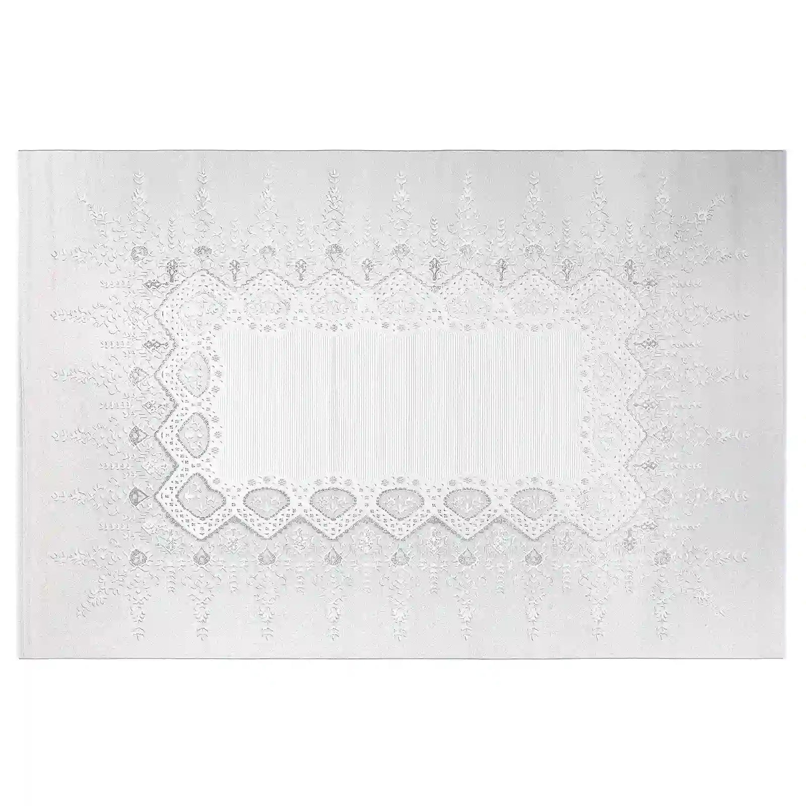 Tapis Shafei à bordure ornementale pour intérieurs modernes et calmes ...